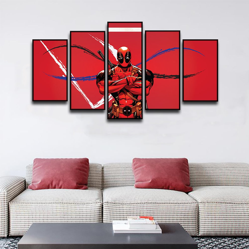 Deadpool's Anime Adventure: 5 Panels of Art