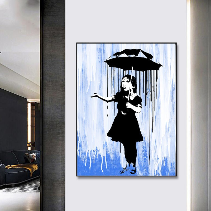 Symbolic Rain: Banksy's Nola Girl Tribute
